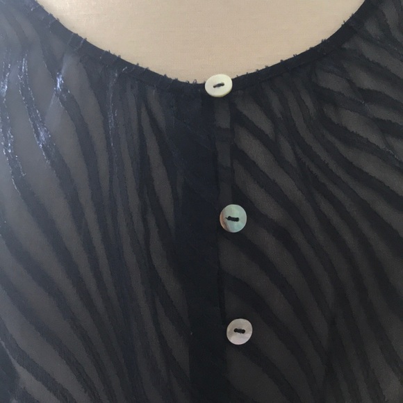 The Limited | Tops | Limited Sheer Navy Blue Top | Poshmark